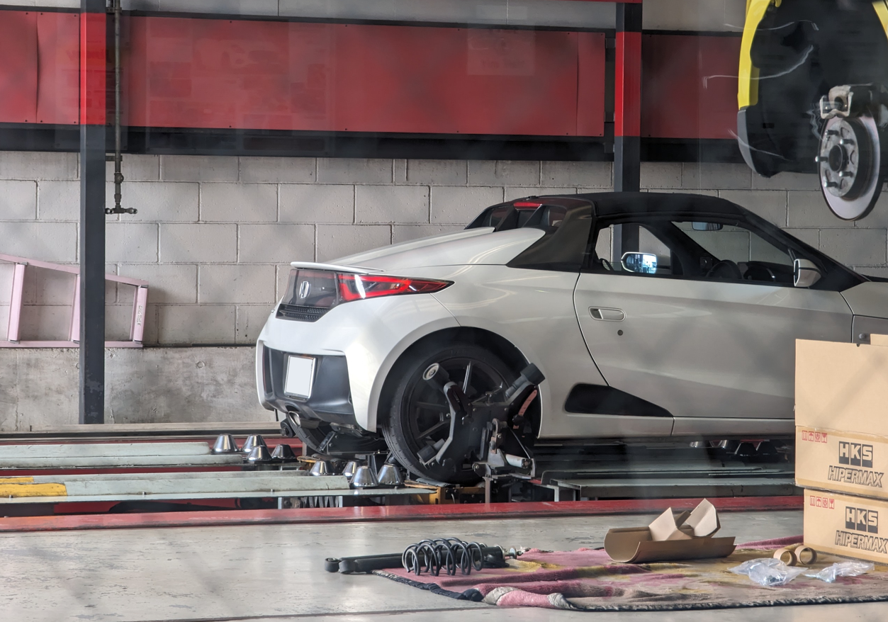 S660のアライメントを調整(約105,000km)｜ぼっちドライブブログ